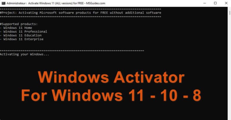 Baixar Windows Activator para Windows 11/10/8 Gratuito